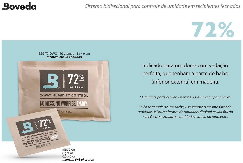 Comprar Boveda 72% (60g) - a partir de R$49,41 - Tabacaria Online - Cachimbos e Charutos