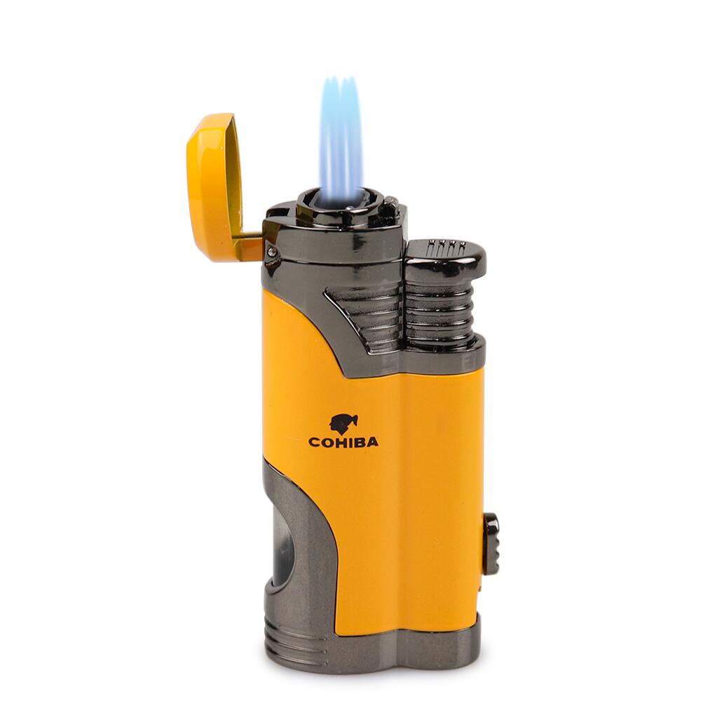 Comprar Isqueiro Maçarico Cohiba 052 - Amarelo (2 Chamas) - Tabacaria ...