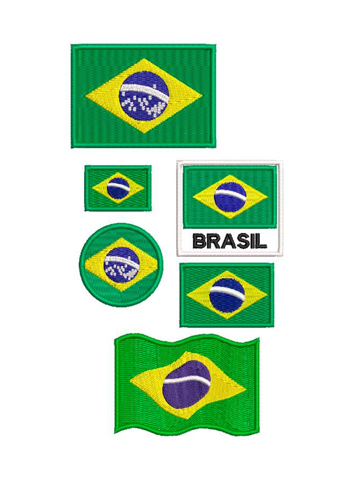 KIt Bandeiras Brasil vários tamanhos.