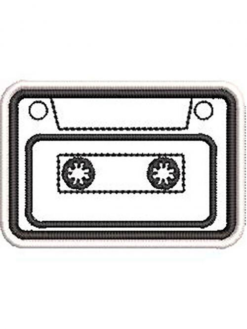 Comprar Patch Bordado Fita Cassete K7 4,5x6,5 cm Cód.3402 - a partir de ...