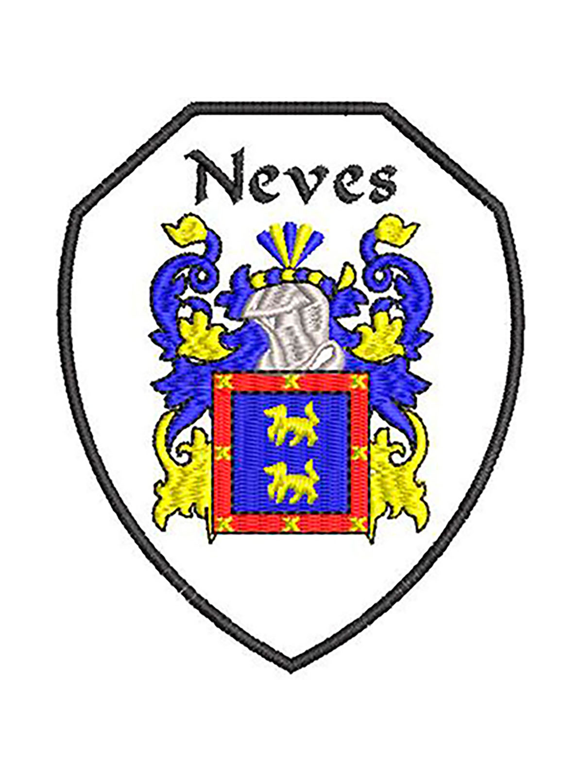 Contornos Do Brasao Da Familia Brasão Modelo Escudo Figueiredo