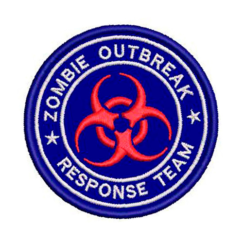 Comprar Patch Bordado Zombie Outbreak Response Break 8x8 cm Cód.4240 ...