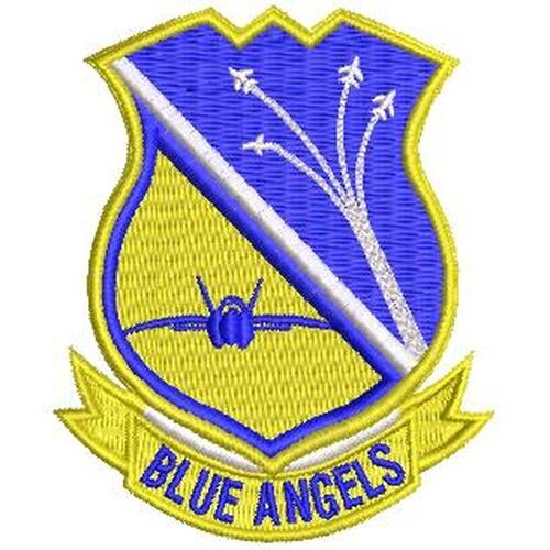 Comprar Patch Bordado Blue Angels 8x6 cm Cód.2230 - a partir de R$18,04