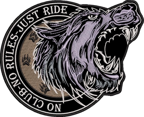 Comprar Patch Bordado Lobo No Club No Rules 16x19,5 cm Cód.1782 - a ...