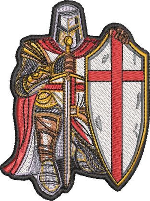 Comprar Patch Bordado Guerreiro Templário Medieval 11x8 cm Cód.1792 - a ...