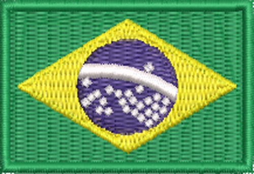 Comprar Patch Bordado Mini Bandeira Brasil 3x4,5cm Cód.MBP249 - a ...