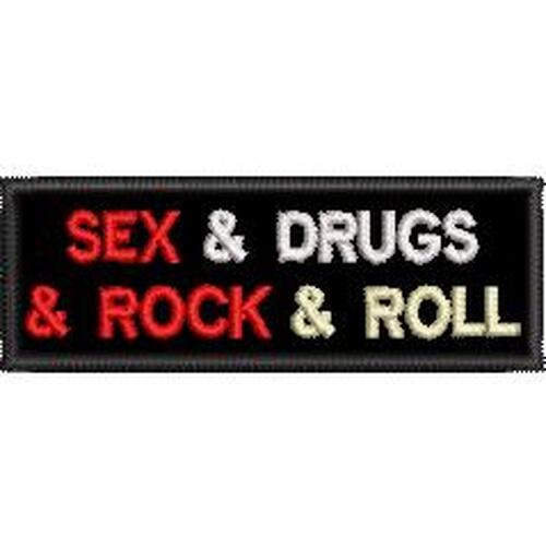 Comprar Patch Bordado Sex And Drugs 2x6 Cód 3580 A Partir De R 10 92