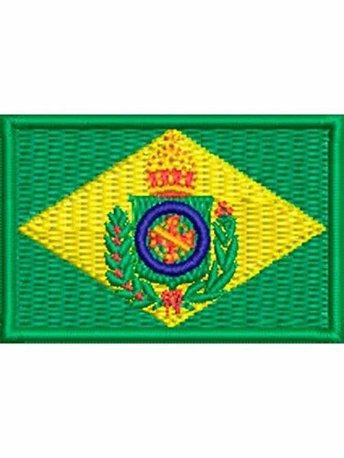 Comprar Patch Bordado Mini Bandeira Brasil Imperial 3x4,5 cm Cód.MBP254 ...