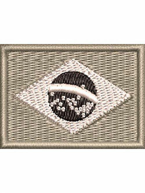 Comprar Patch Bordado Mini Bandeira Brasil cor TAN 3x4,5 cm Cód.MBP265 ...