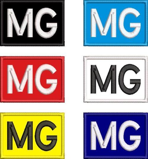 Comprar Patch Bordado MG 5x7 cm Escolha a cor Cód.2076(und.) - a partir ...