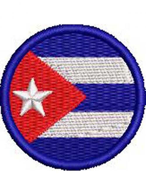 Comprar Patch Bordado Bandeira Cuba 4x4 cm Cód.BDR10 - a partir de R$7,57