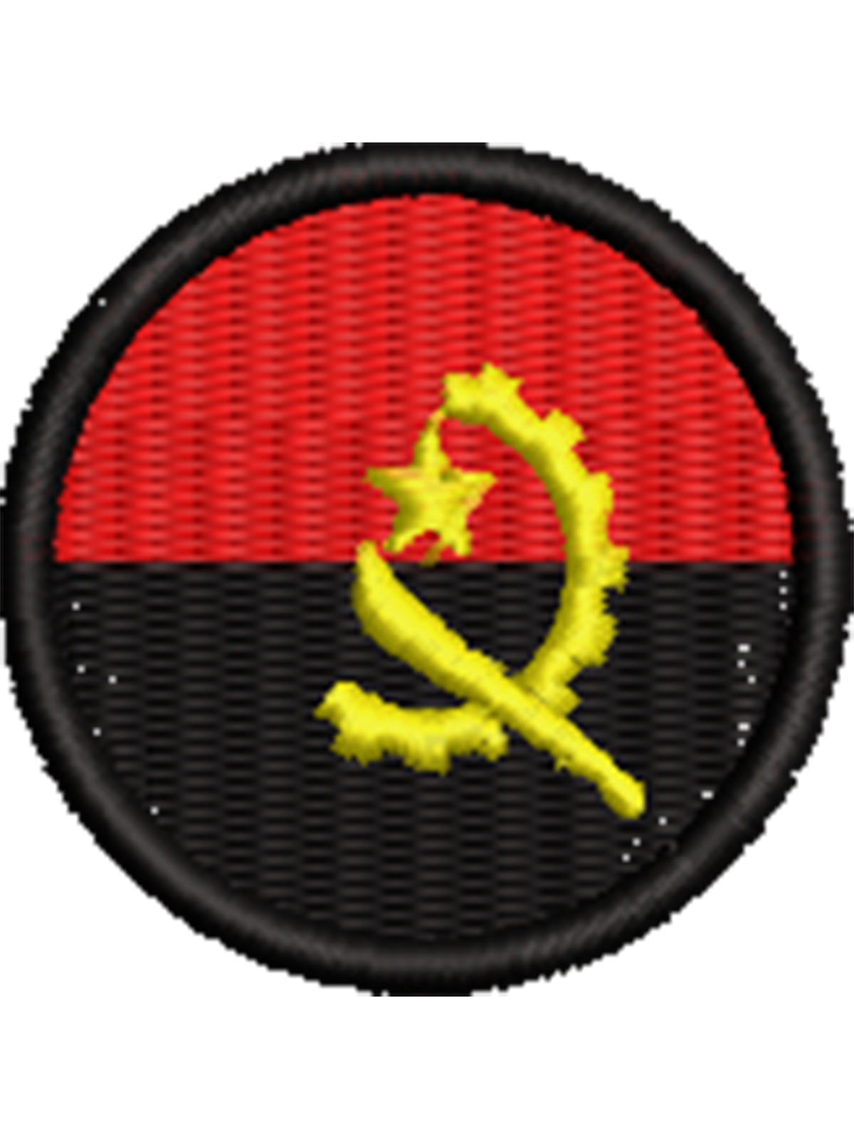 Comprar Patch Bordado Bandeira Angola 4x4 Cód.BDR76 - a partir de R$7,57