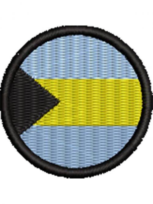 Comprar Patch Bordado Bandeira Bahamas 4x4 Cód.BDR80 - a partir de R$6,05