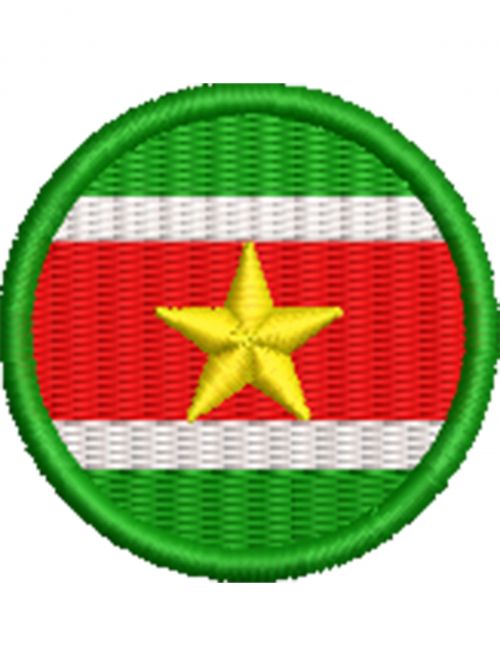Comprar Patch Bordado Bandeira Suriname 4x4 Cód.BDR108 - a partir de R$7,57