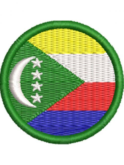Comprar Patch Bordado Bandeira Comores 4x4 Cód.BDR184 - a partir de R$7,57
