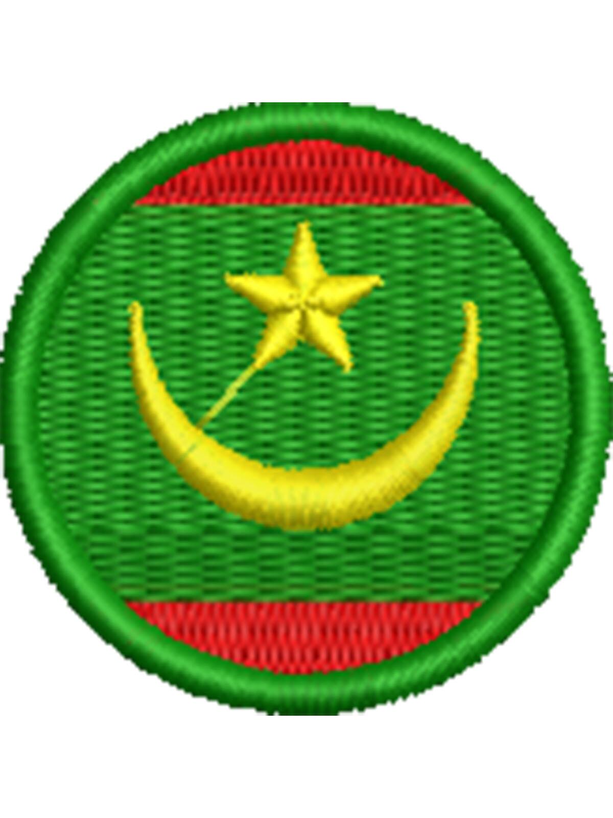 Comprar Patch Bordado Bandeira Mauritânia 4x4 Cód.BDR213 - a partir de R$7,57