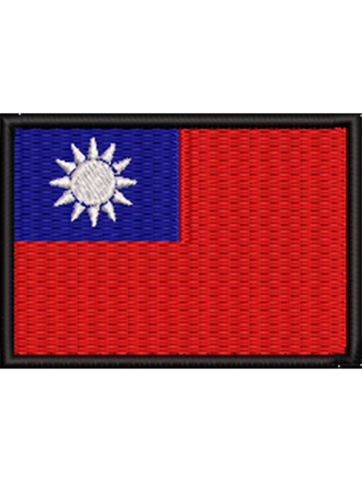 Comprar Patch Bordado Bandeira Taiwan 5x7 cm Cód.BDP380 - a partir de R ...