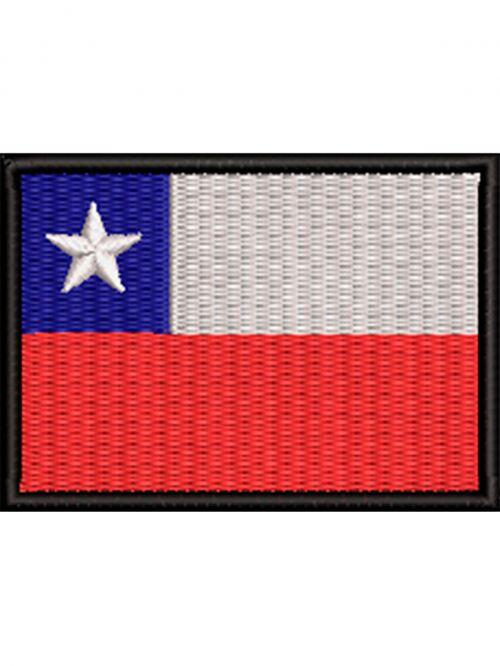 Comprar Patch Bordado Bandeira Chile 5x7 cm Cód.BDP369 - a partir de R$10,92