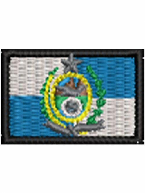 Comprar Patch Bordado Micro Bandeira Rio de Janeiro 2x3 cm Cód.MIBE12 - a partir de R$6,60