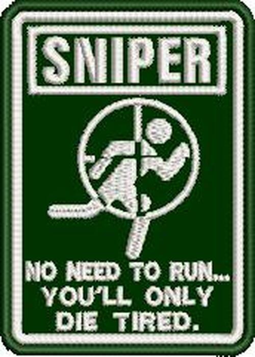 Comprar Patch Bordado Sniper 7,5x5 cm Cód.6360 - a partir de R$16,30