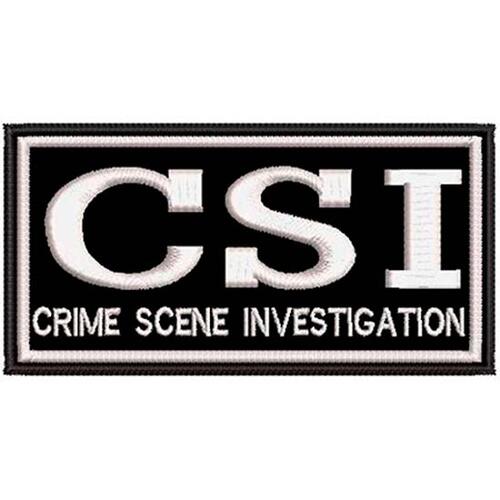 Comprar Patch Bordado CSI 5,5x11 cm Cód.2115 - a partir de R$18,04