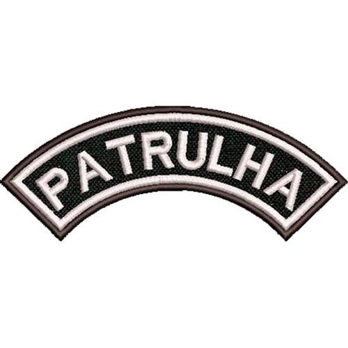 Comprar Patch Bordado Tarja curva Patrulha 5,5x14 cm Cód.2527(und.) - a ...