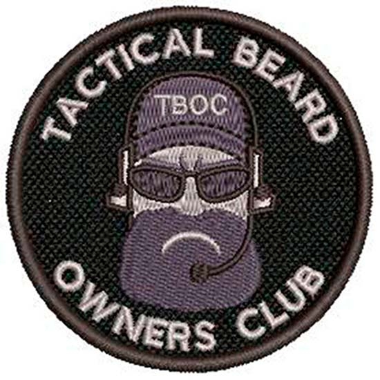 Comprar Patch Bordado Tactical Beard Owners Club 7x7 cm Cód.2447 - a partir de R$14,43