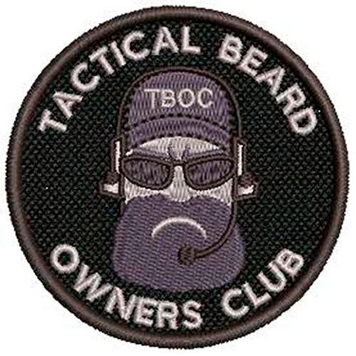 Comprar Patch Bordado Tactical Beard Owners Club 7x7 cm Cód.2447 - a partir de R$14,43