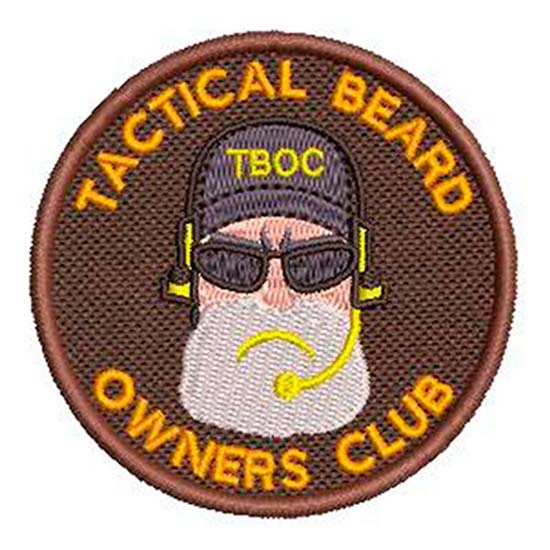 Comprar Patch Bordado Tactical Beard Owners Club 7x7 cm Cód.2447 - a partir de R$14,43