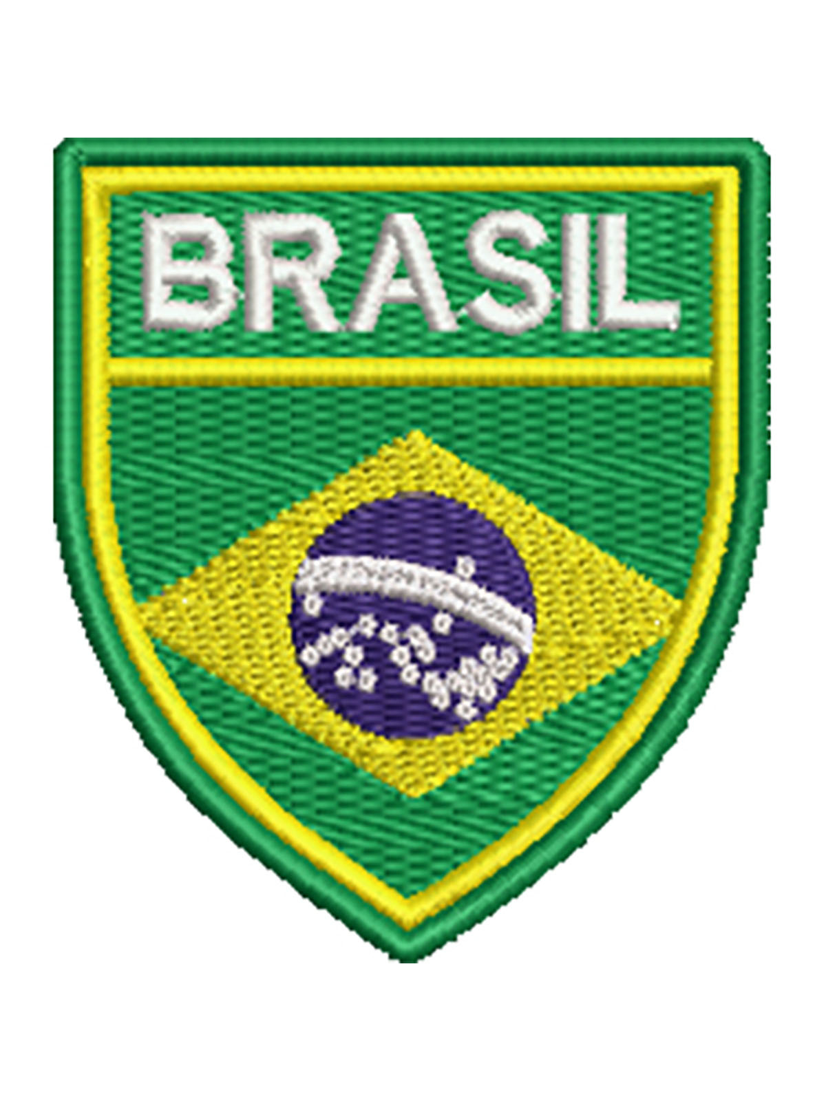 Comprar Patch Bordado Escudo Brasil 7x6 cm Cód.6089 - a partir de R$14,43