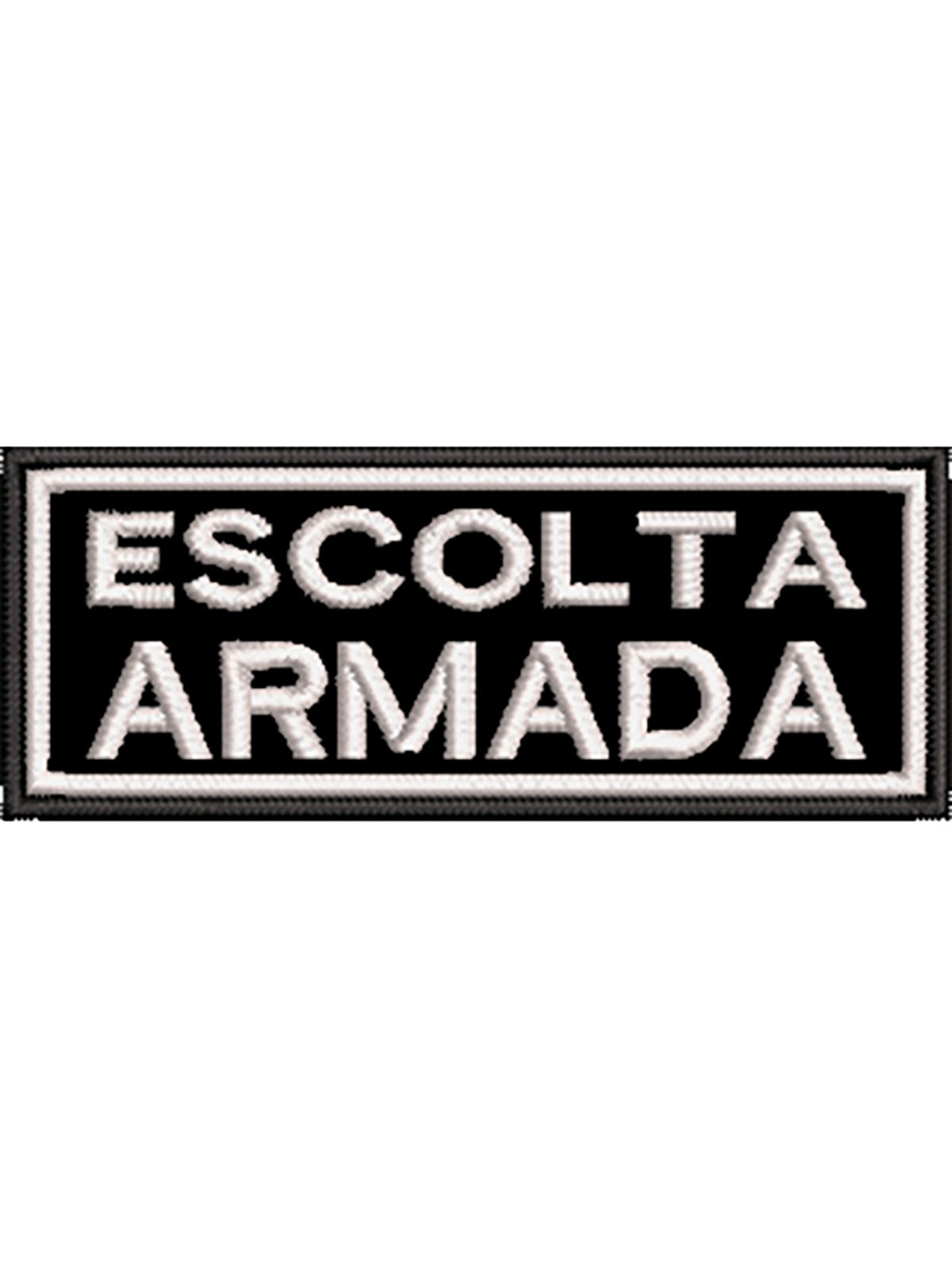 Comprar Patch Bordado Escolta Armada escolha a cor 4x10 cm Cód.5527(und ...