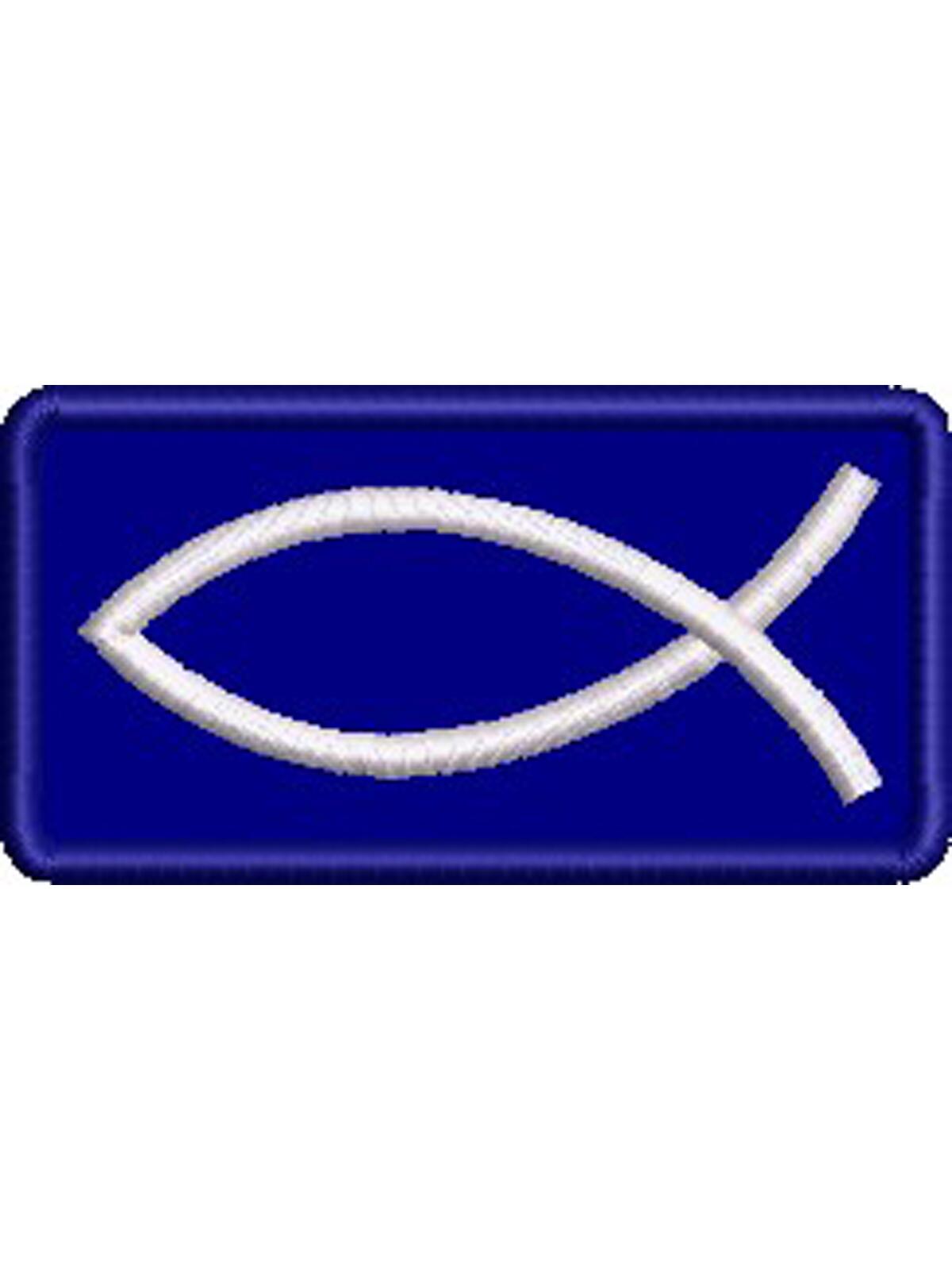 Comprar Patch bordado símbolo Cristão 3x6,5 cm Cód.6604 - a partir de R ...