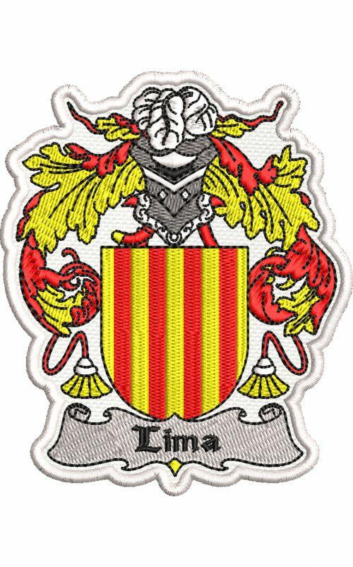 Comprar Patch Bordado Brasão da família Lima 10x8 cm Cód.6608 - a ...
