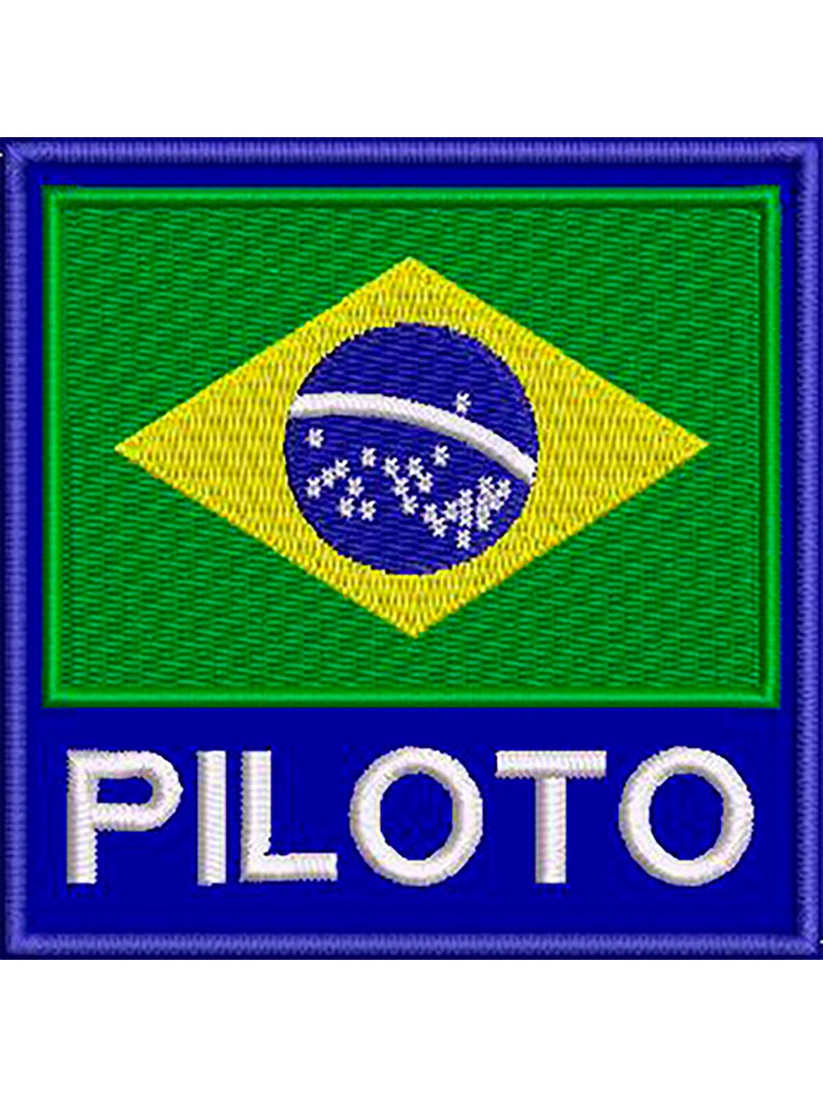 Comprar Patch Bordado Piloto escolha a cor 9x9 cm Cód.4092 - a partir ...