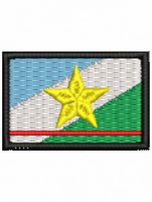 Comprar Patch Bordado Bandeira Estado Roraima 3x4,5 cm Borda preta Cód ...
