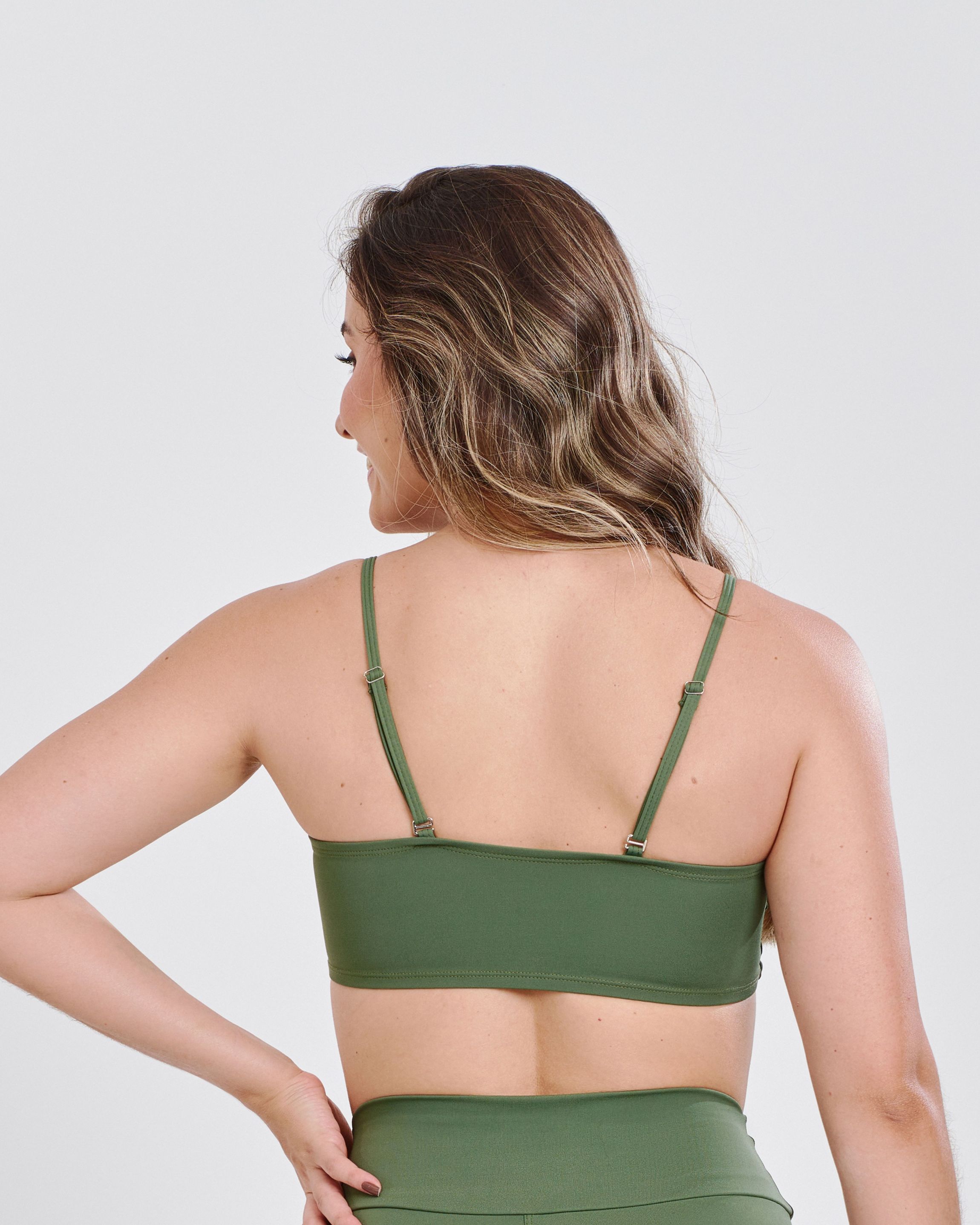 Comprar Top Faixa Verde Militar Essential - Roupas de Academia Feminina - Venari | A sua marca ...