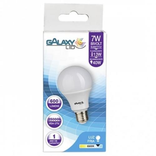 Comprar LAMPADA LED BU A55 7W GALAXI - R$6,00 - ASP BORGES ELETRICA