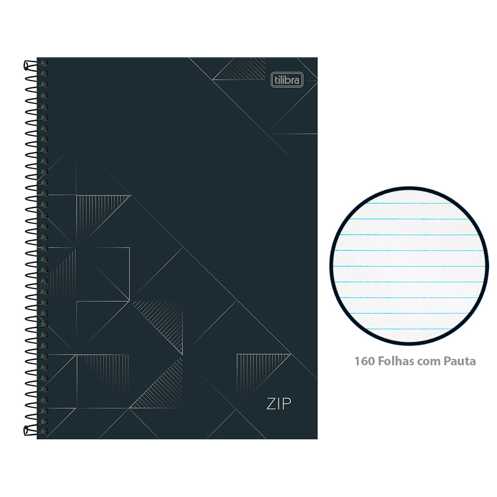 Comprar Kit 4 Caderno Universitário Tilibra Espiral 160F Zip Color - a ...
