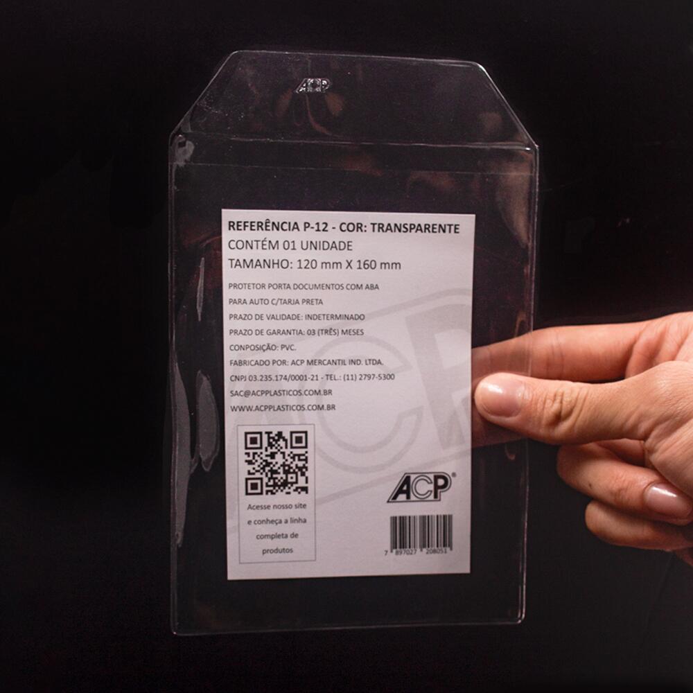 Comprar Protetor Porta Documentos com Aba Acp 120x160mm C/100 - a ...