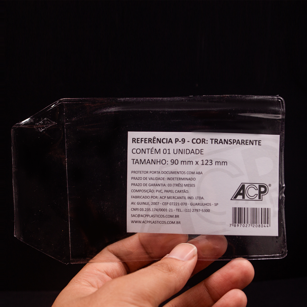 Comprar Protetor Porta Documentos com Aba Acp 90x123mm P-9 C/100 - a ...