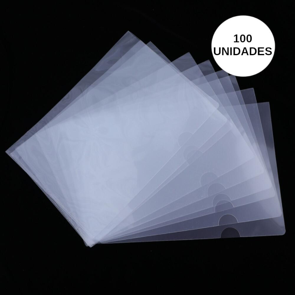 Comprar Kit Pasta em L Ofício Acp Documentos C/100 Transparente - a ...