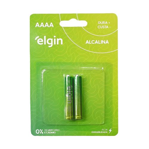 Comprar Pilha Alcalina Elgin AAAA 1,5v C/2 - Papelaria Real - Escolar ...