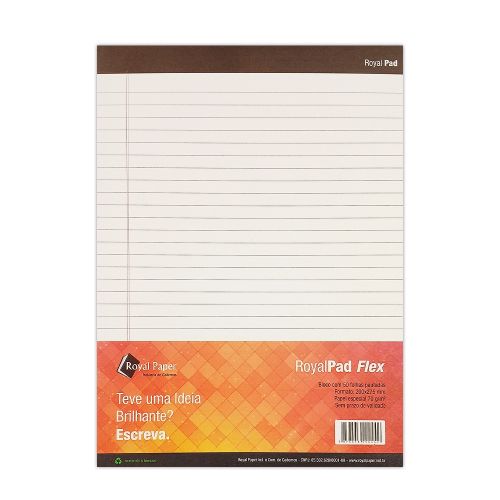 Comprar Bloco de Anotações Royal Paper 70g Pad Flex Pautado 50Fls - a ...