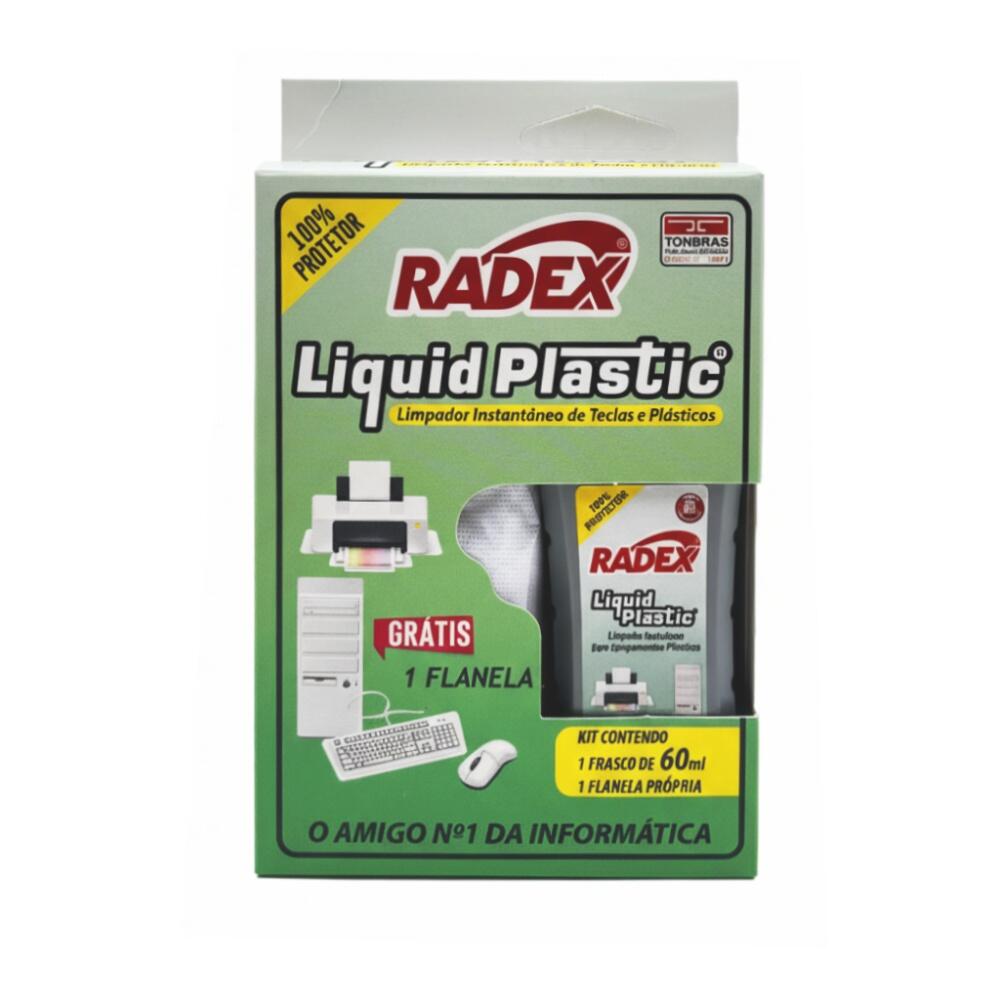 Comprar Kit Radex Liquid Plastic Limpa Teclas e Plastico 60ml