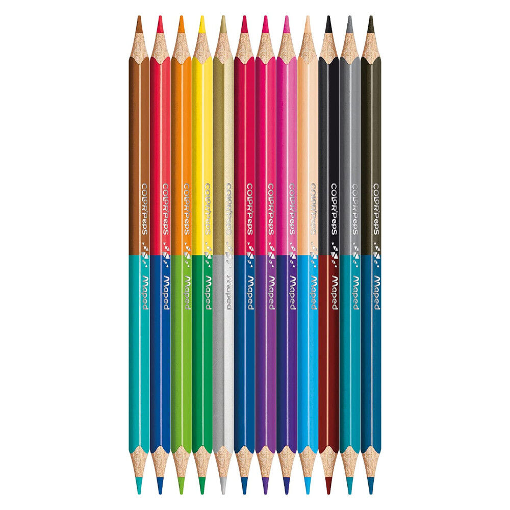Comprar Lápis de Cor Maped Color Peps Duo Colors com 24 Cores - a ...