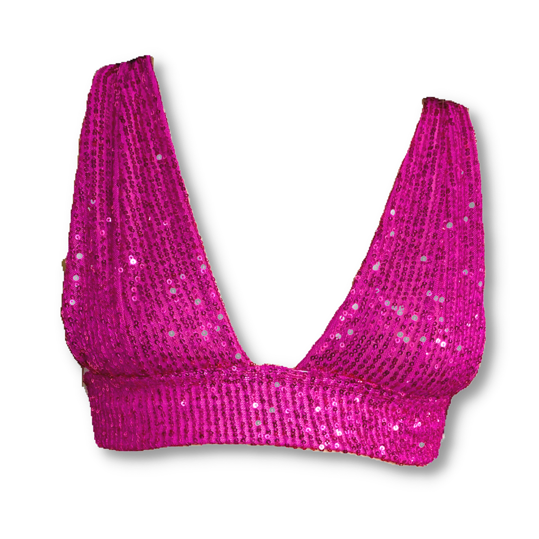 Comprar TOP GIOVANA PAETÊ ROSA - Lojinha da Mait