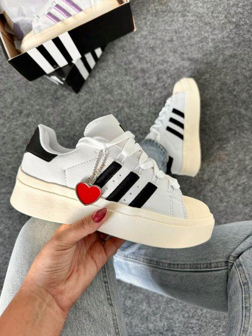 Comprar Tênis ad plataforma Star Linha Luxo - Branco/preto