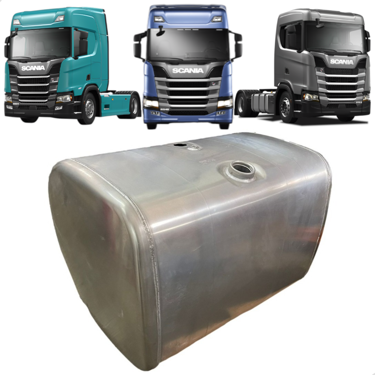 Tanque Combustível Alumínio Modelo Em D Scania 360 Original