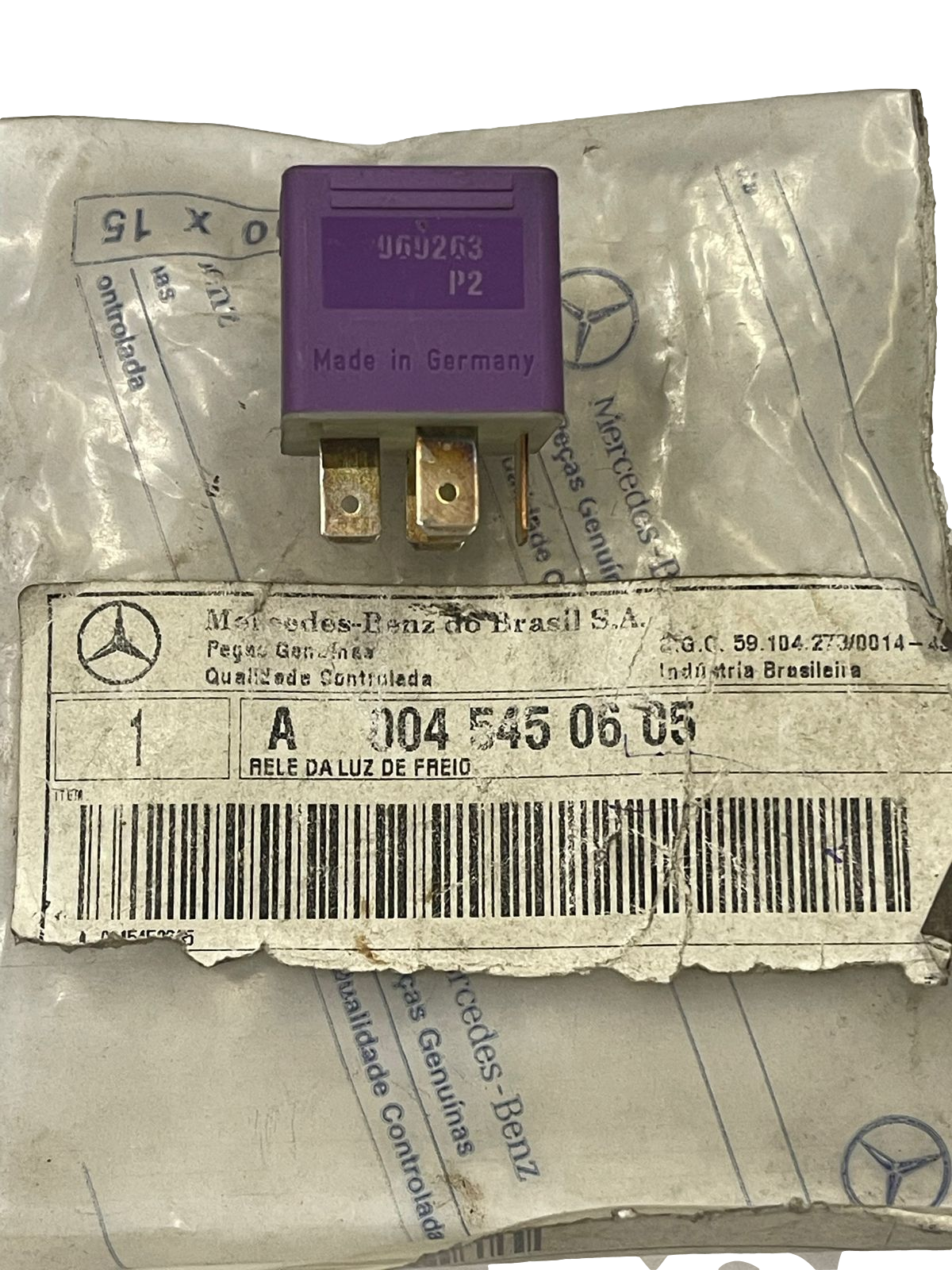 Comprar Relé Da Luz De Freio Mercedes Benz Original A0045450605