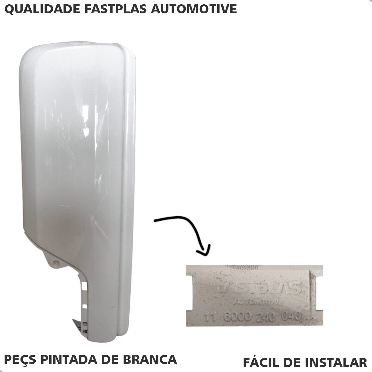Capa Espelho Retrovisor MB Actros 2045 Cobertura Superior LD